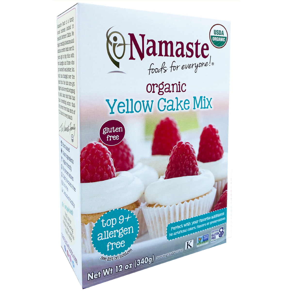 Organic Yellow Cake Mix, 12 oz – Namaste Foods