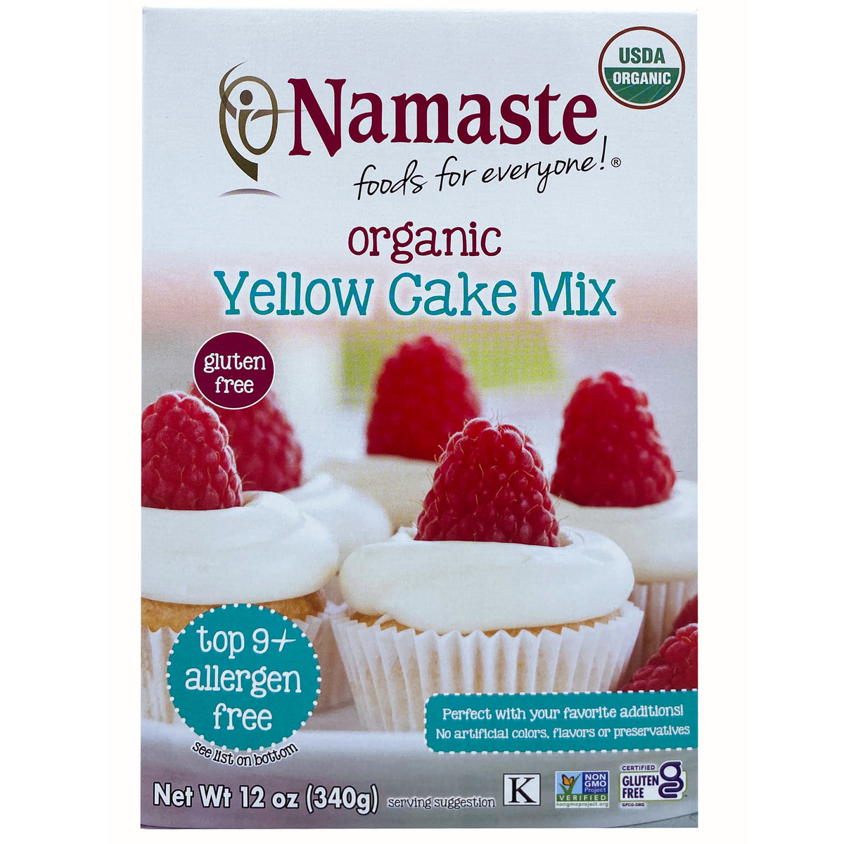 Organic Yellow Cake Mix, 12 oz – Namaste Foods